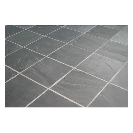 Skifer Fliser Mustang Black (Sort) 30x30x0,9-1,3 cm